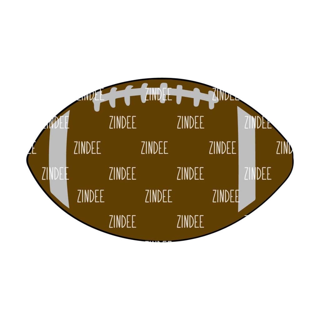 Football Acrylic Blank- Sticker- UV DTF (1.5 inch) – Zindee