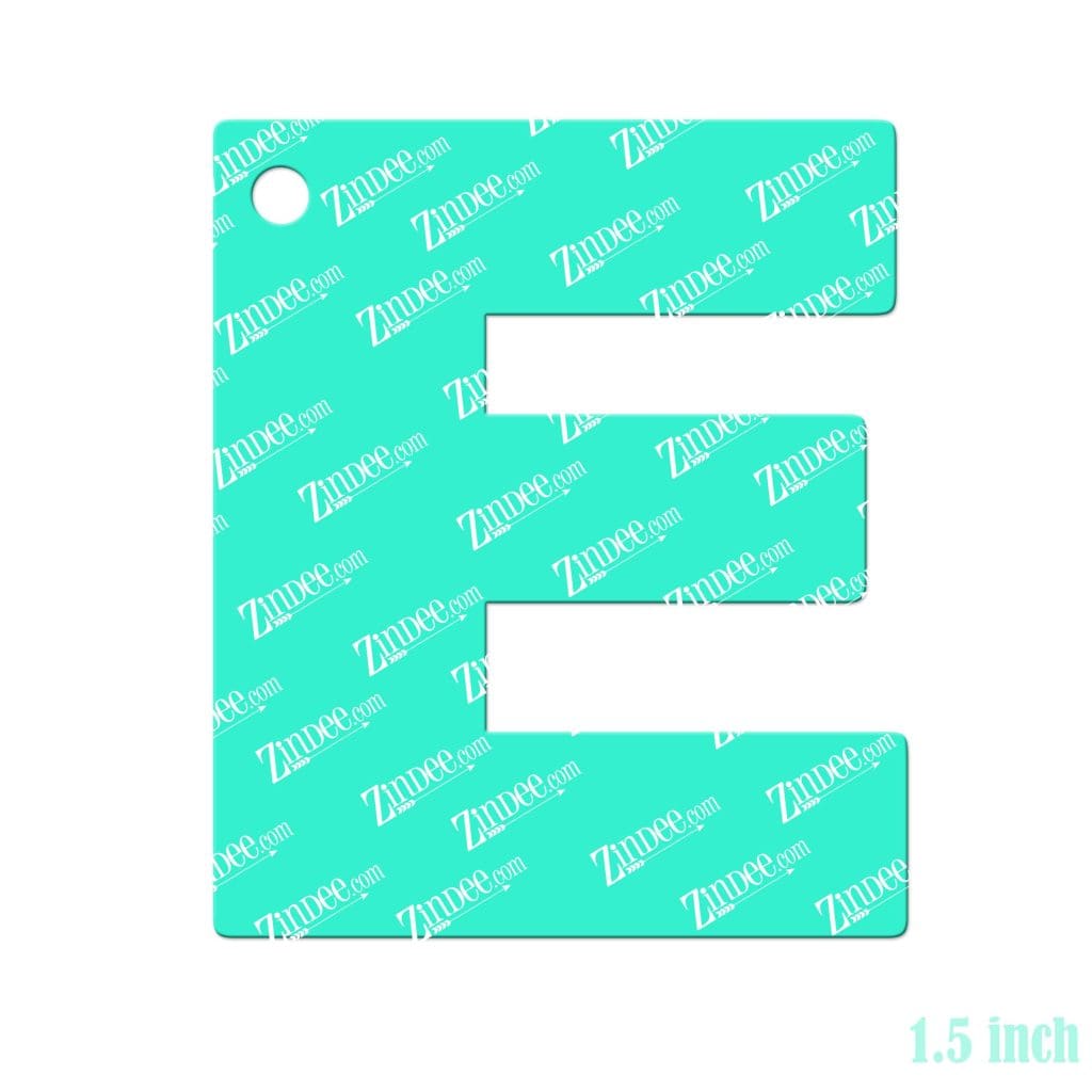 Letter E Acrylic Blank- Sticker- UV DTF (1.5 inch) – Zindee