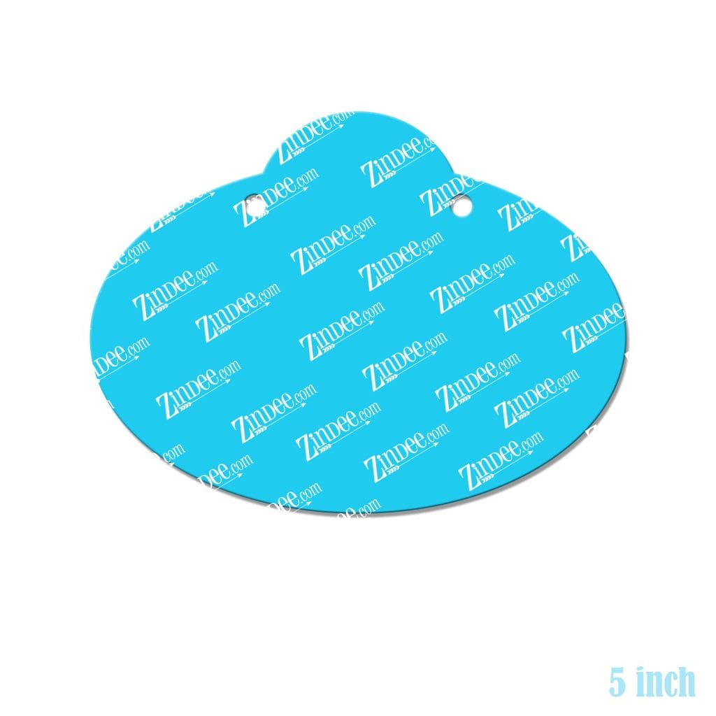 Oval Tag acrylic blank (5 inch) – Zindee