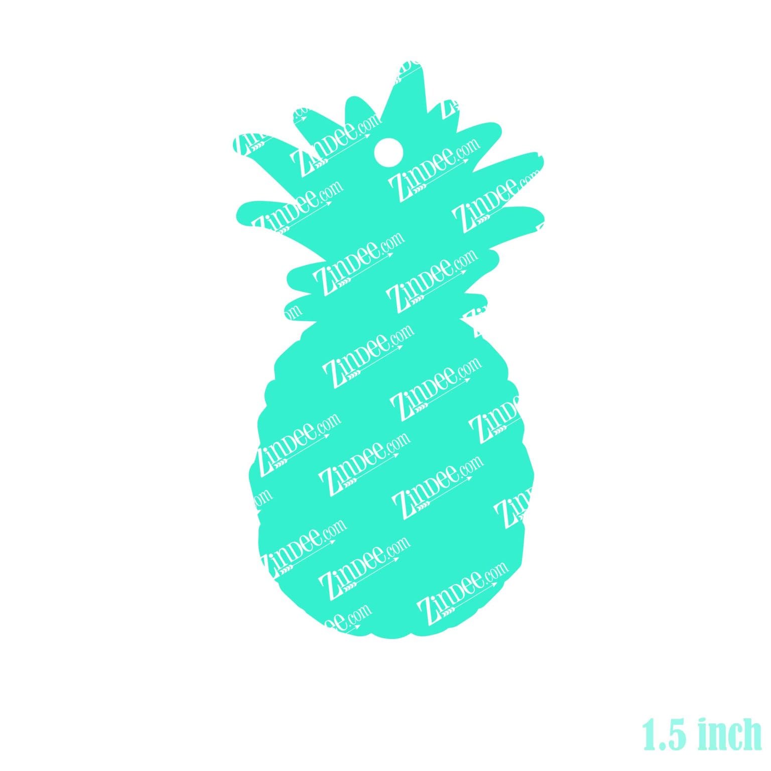 Pineapple – Mini Acrylic Charm Blank (1.5″) | Optional Sticker or UV ...