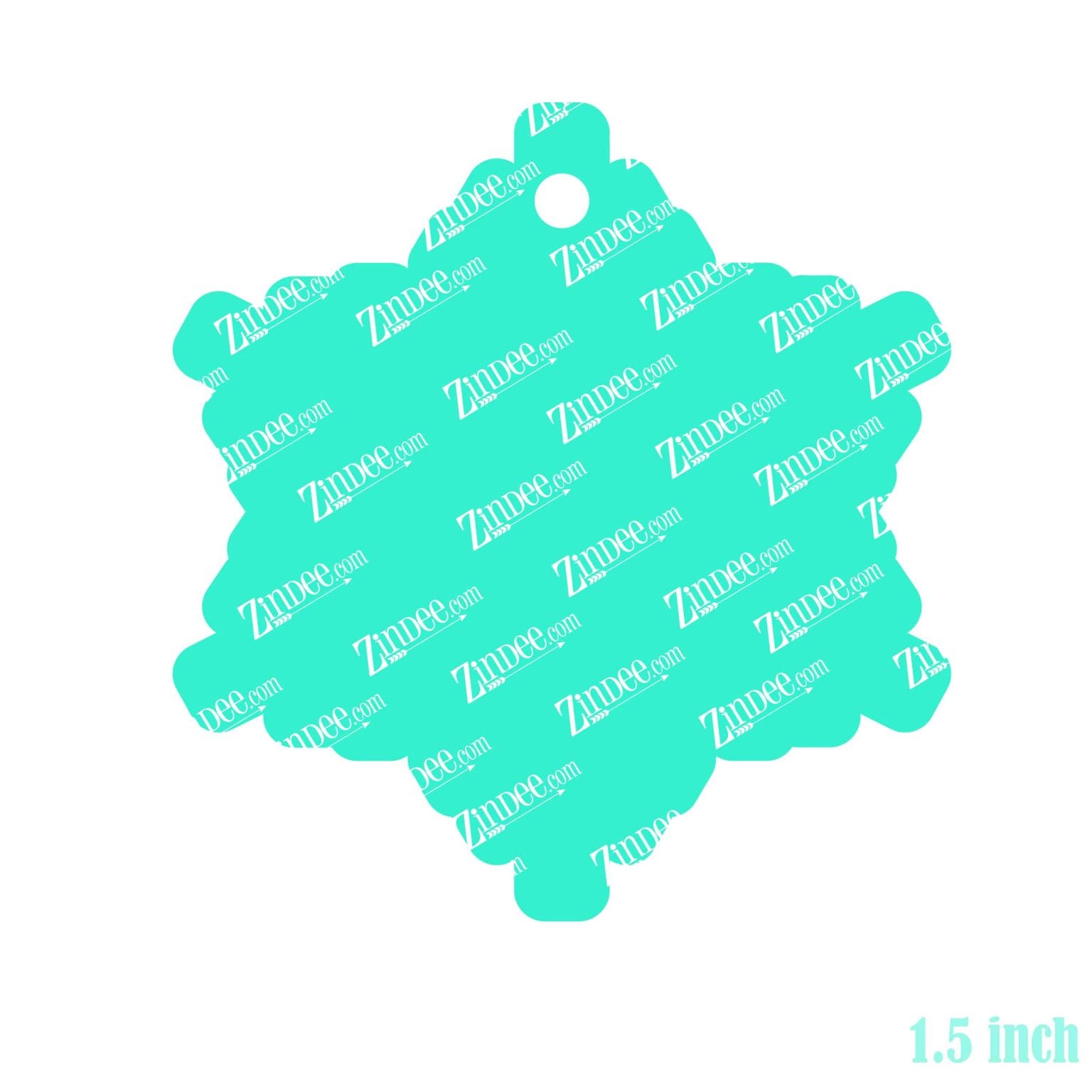 Snowflake Acrylic Blank- Sticker- UV DTF (1.5 inch) – Zindee