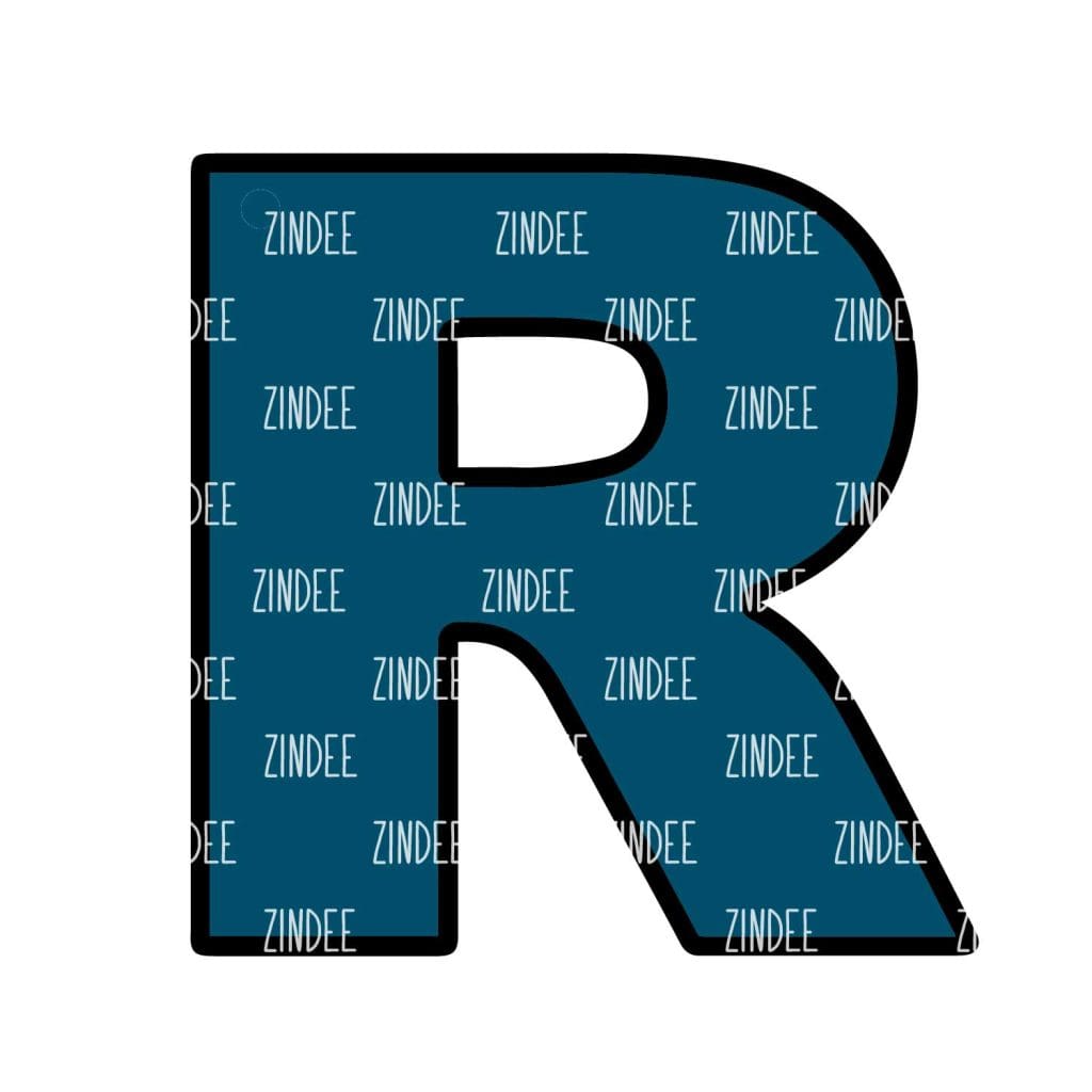 Letter R Acrylic Blank- Sticker- UV DTF (1.5 inch) – Zindee