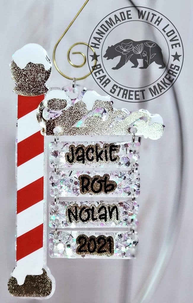 Holiday Sign acrylic blank (5 inch) – Zindee