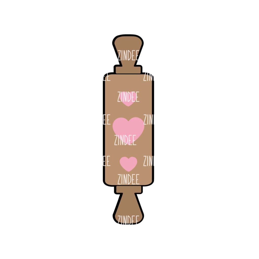 Rolling Pin Acrylic Blank- Sticker- UV DTF (1.5 inch) – Zindee