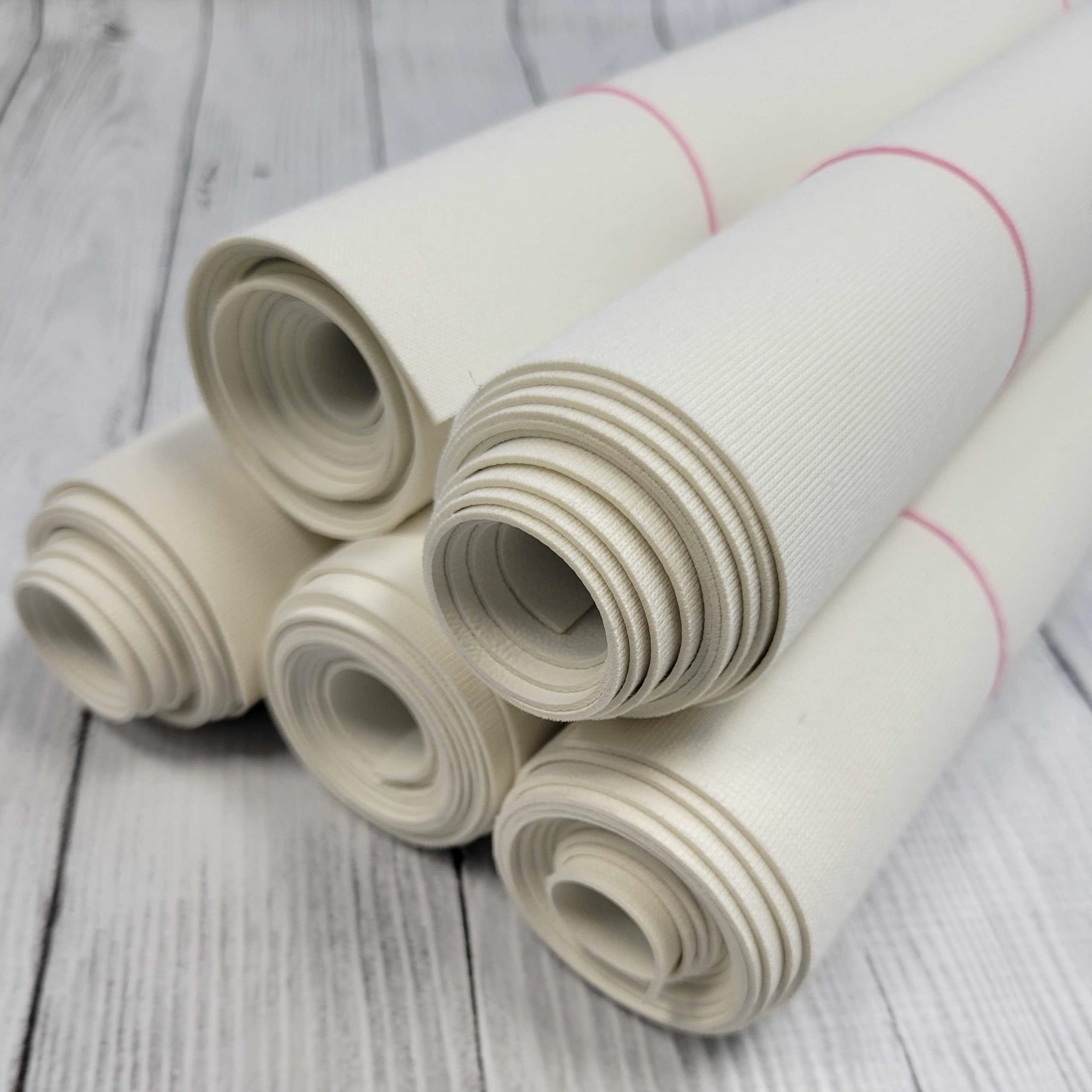 White Faux Leather Roll – Zindee