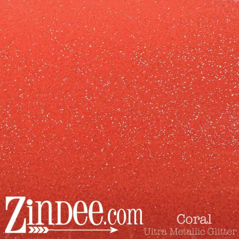 Coral Ultra Metallic Glitter Vinyl – Zindee