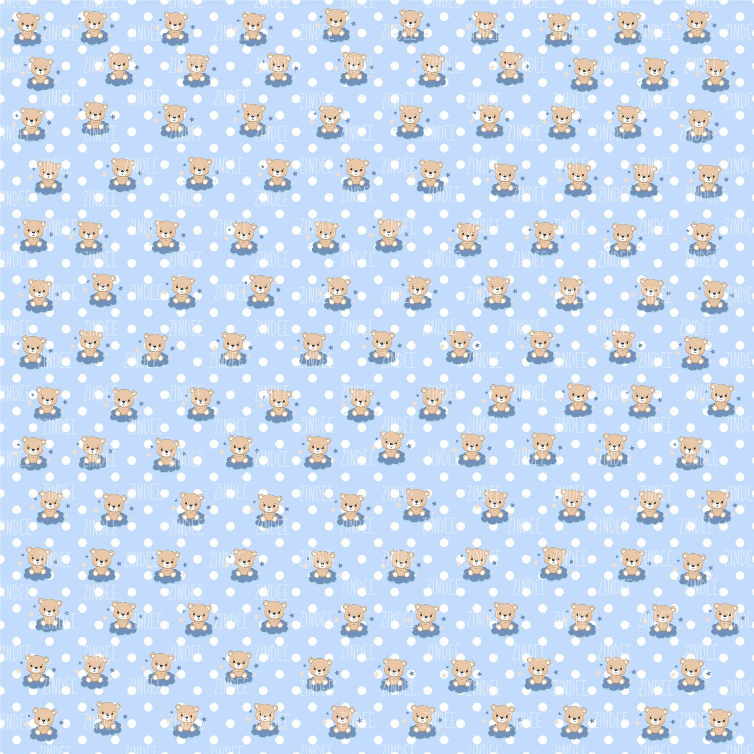 Baby Bear Blue (vinyl) – Zindee