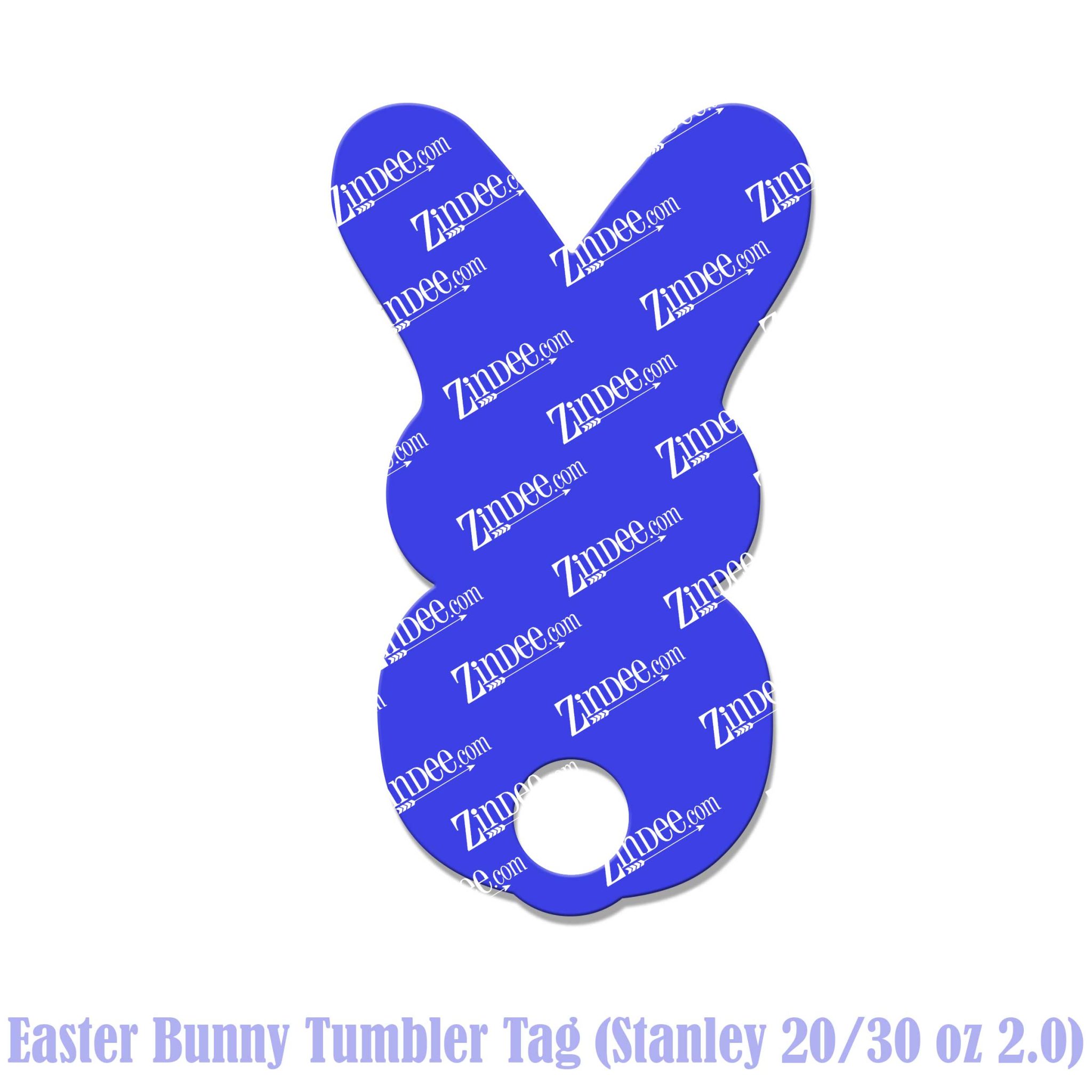 Easter Bunny Tumbler Tag (Stanley 20/30 oz 2.0) – Zindee