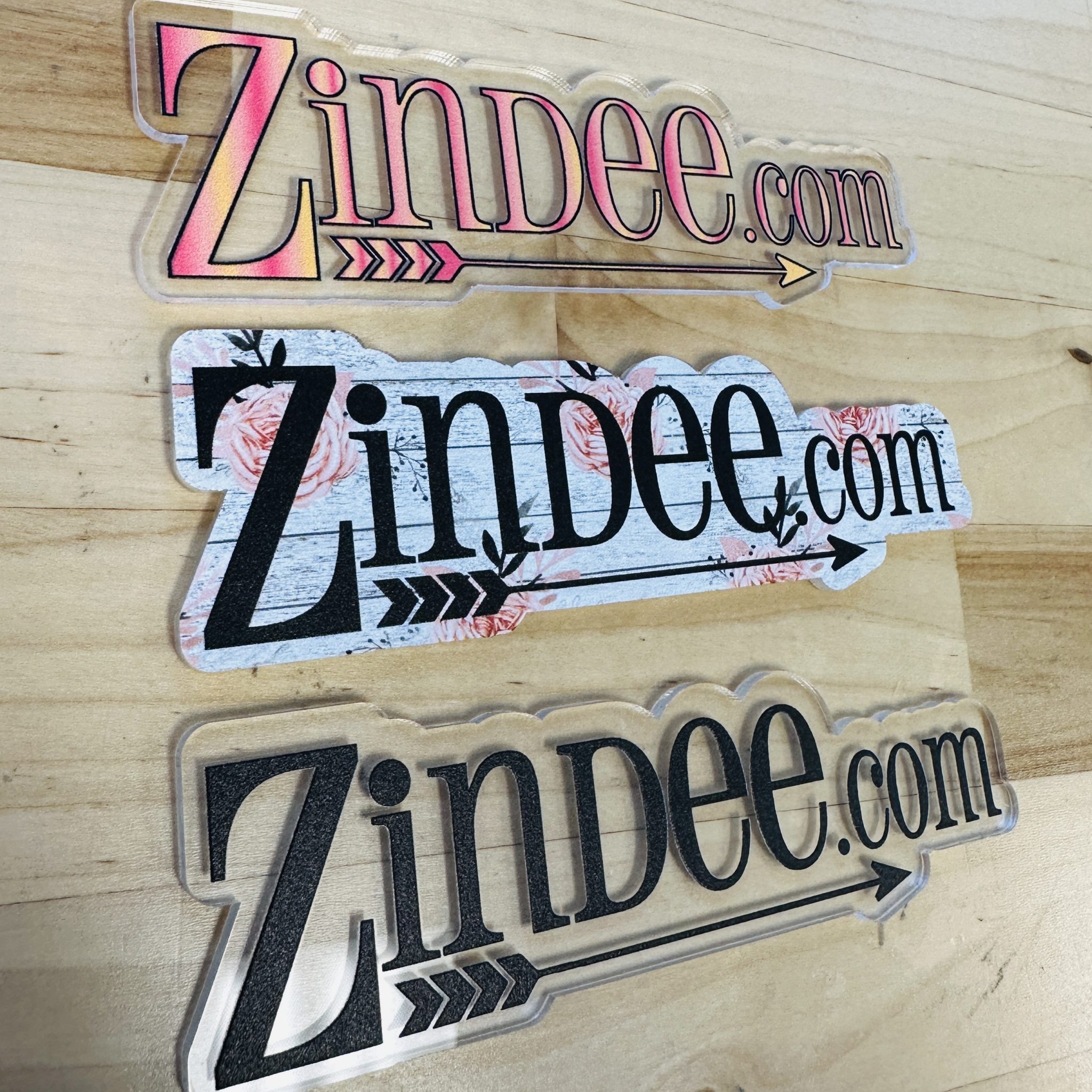 Acrylic Watermark Full Color Style (acrylic sign) – Zindee