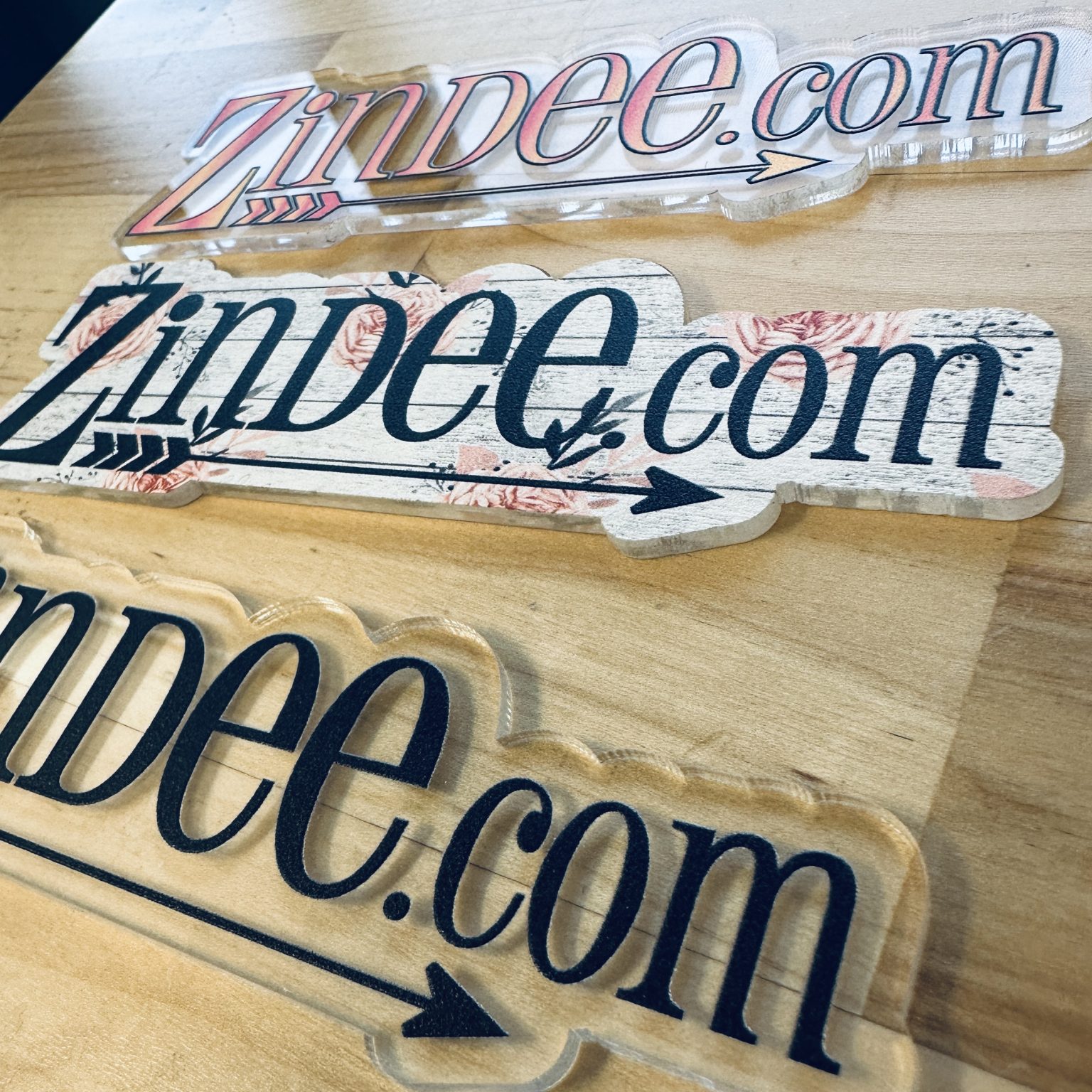 Acrylic Watermark Full Color Style (acrylic sign) – Zindee