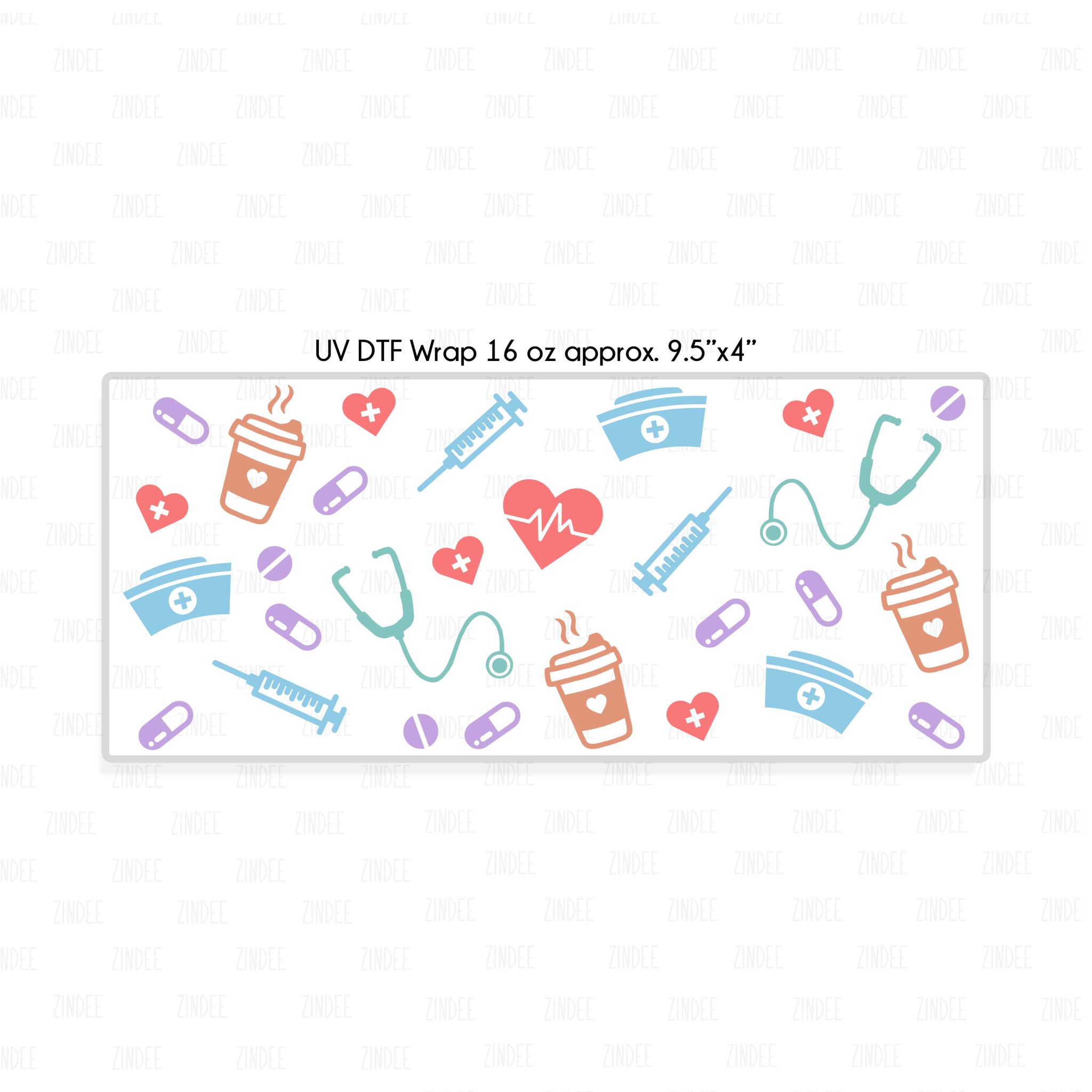 Medical Love UV DTF Glass Can Wrap – Zindee