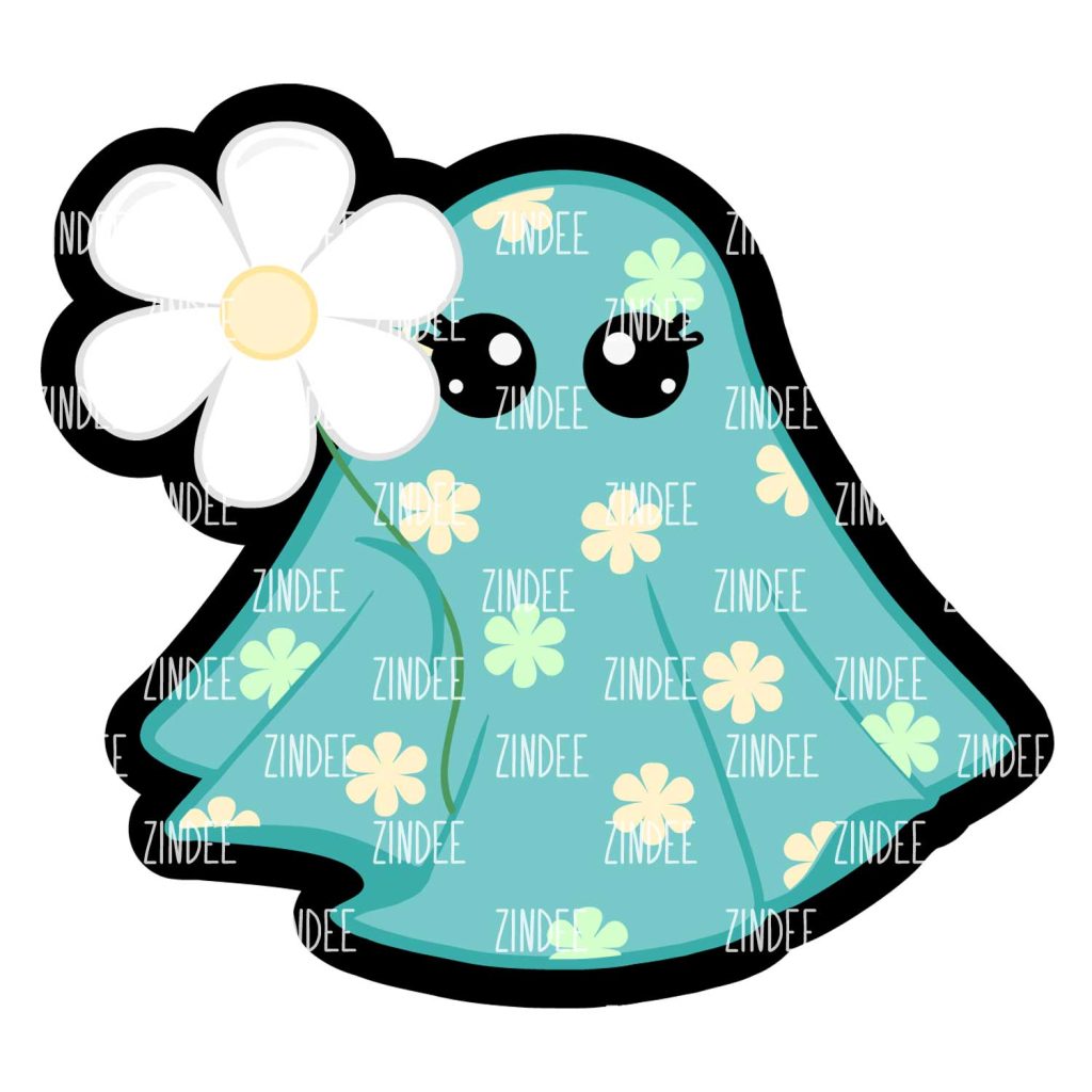 Spring Ghost Acrylic Blank- Sticker- UV DTF (2 inch) NO HOLE – Zindee