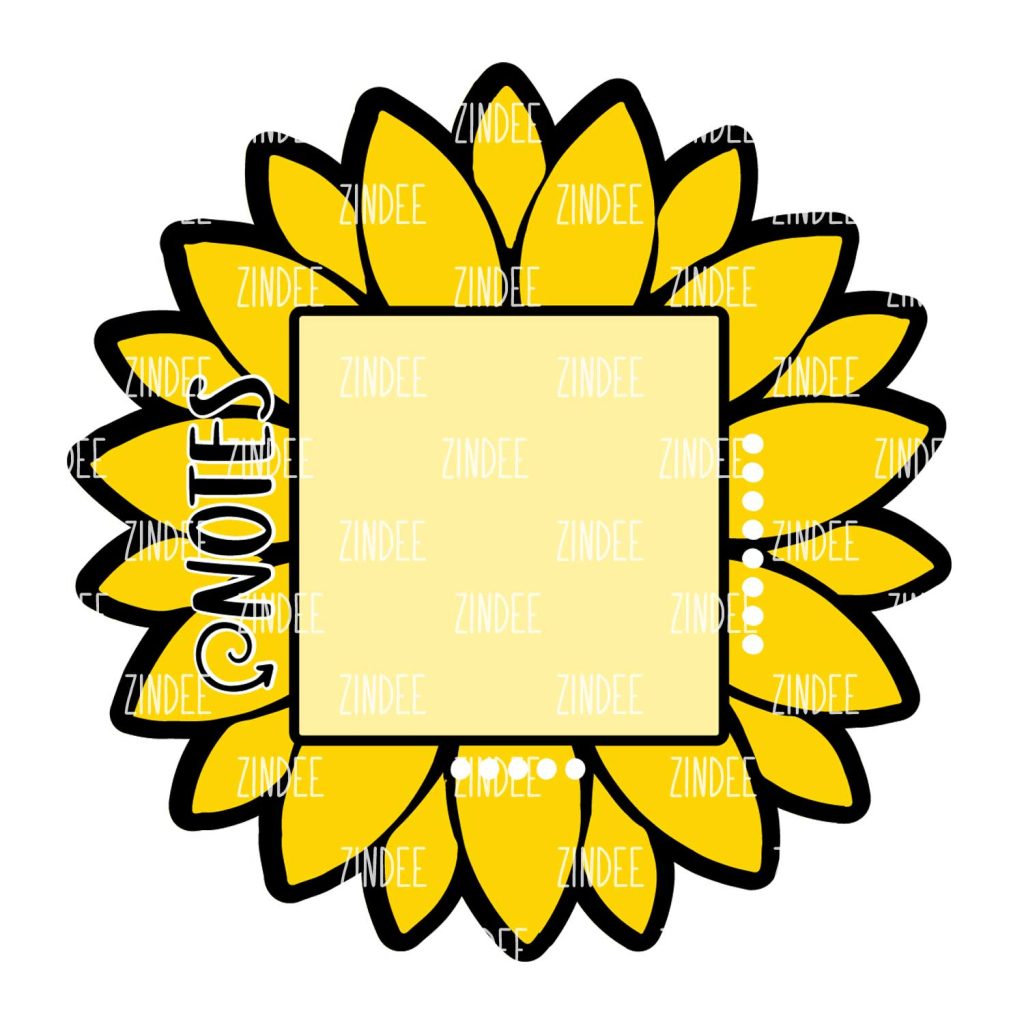 Sunflower Sticky Note Holder – Zindee