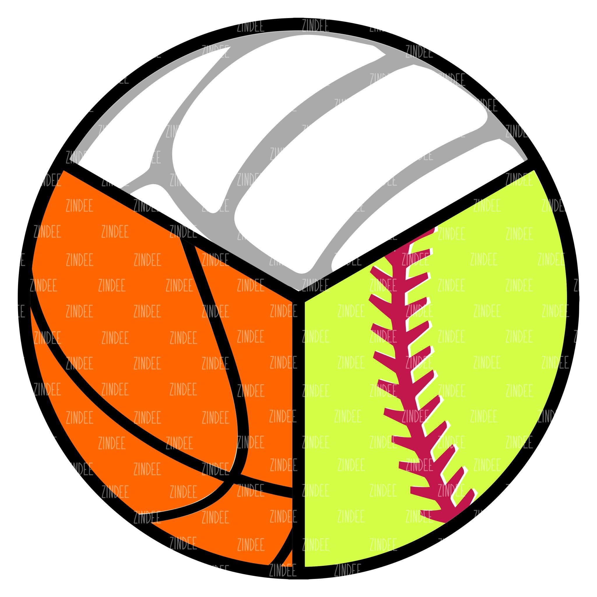 Multi Sports Balls Cut File – Zindee