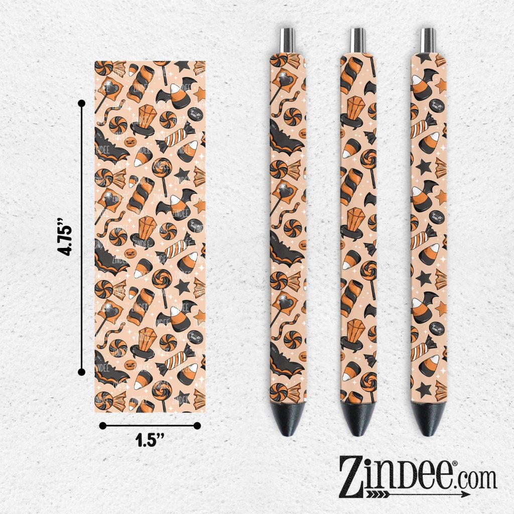 Halloween Candy VINYL Pen Wrap – Zindee