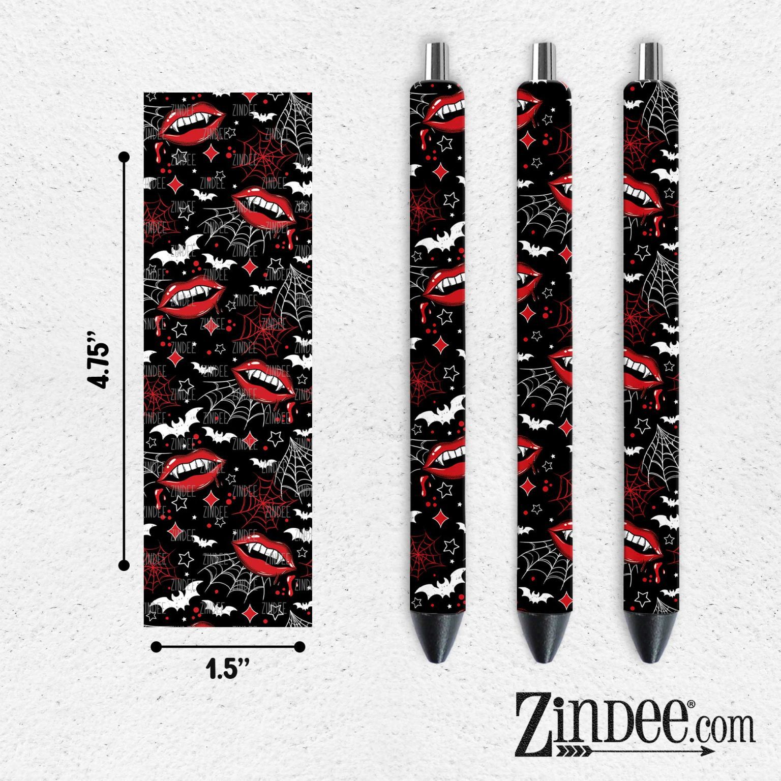 Vampire Lips VINYL Pen Wrap – Zindee