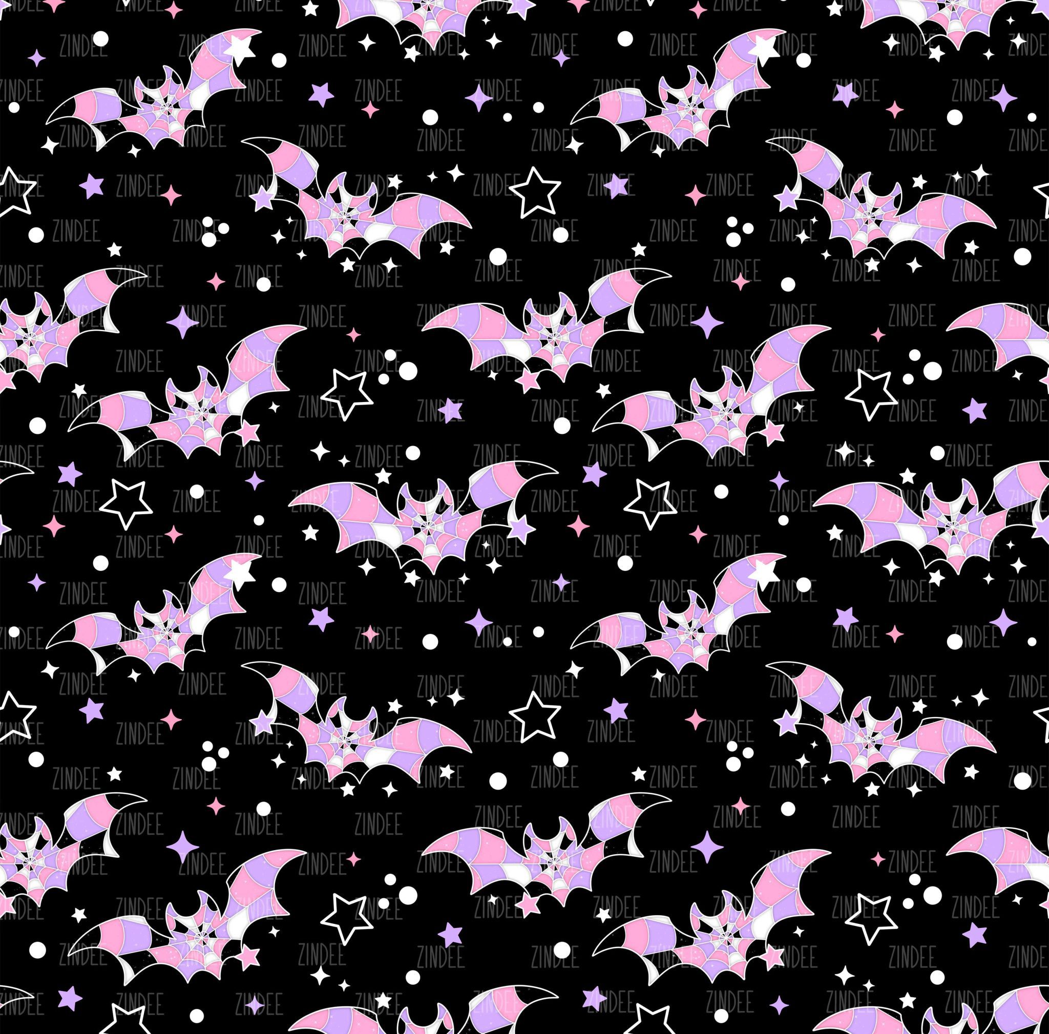 Purple Pink Bats seamless (Sublimation Sheet) – Zindee