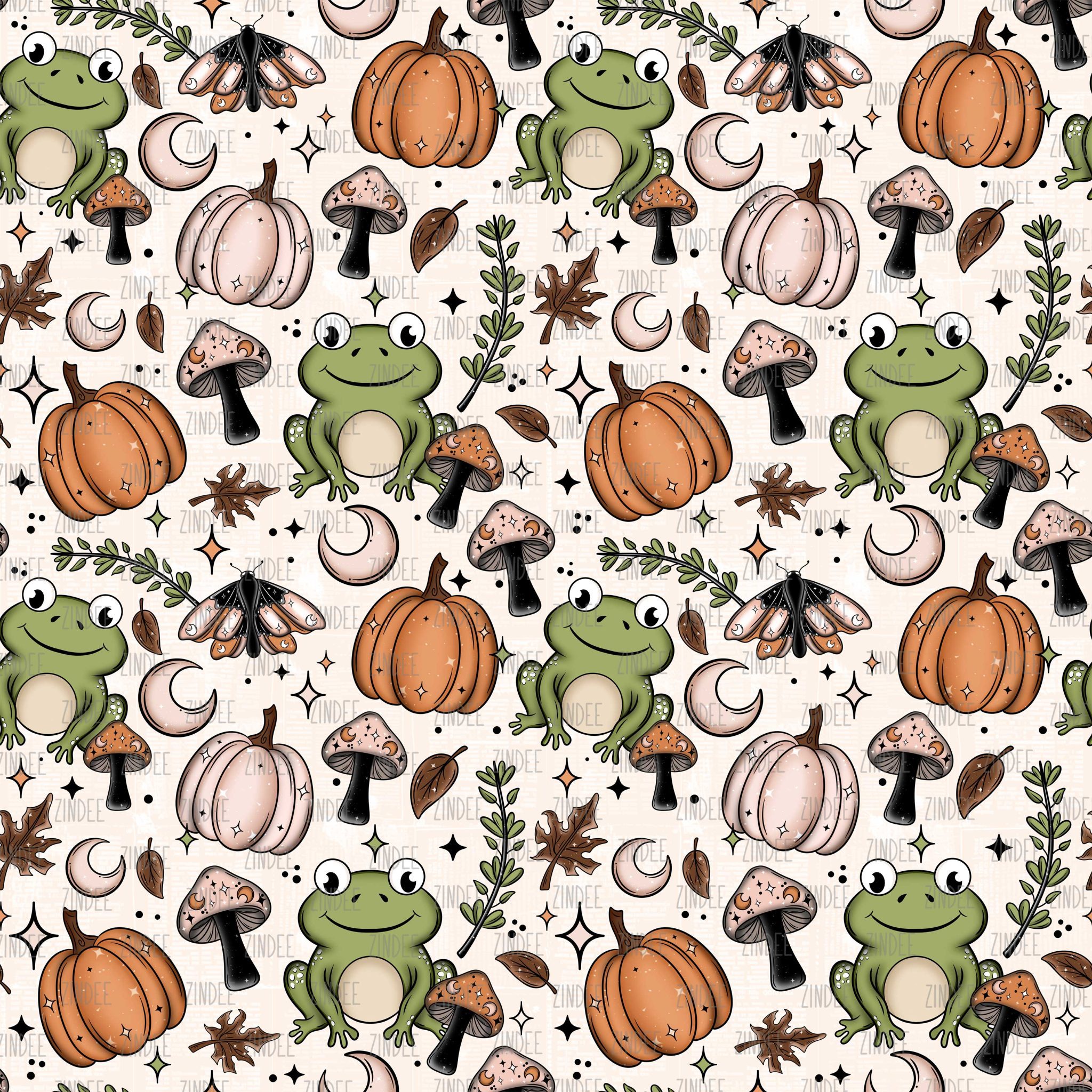 Autumn Frogs seamless (Sublimation Sheet) – Zindee