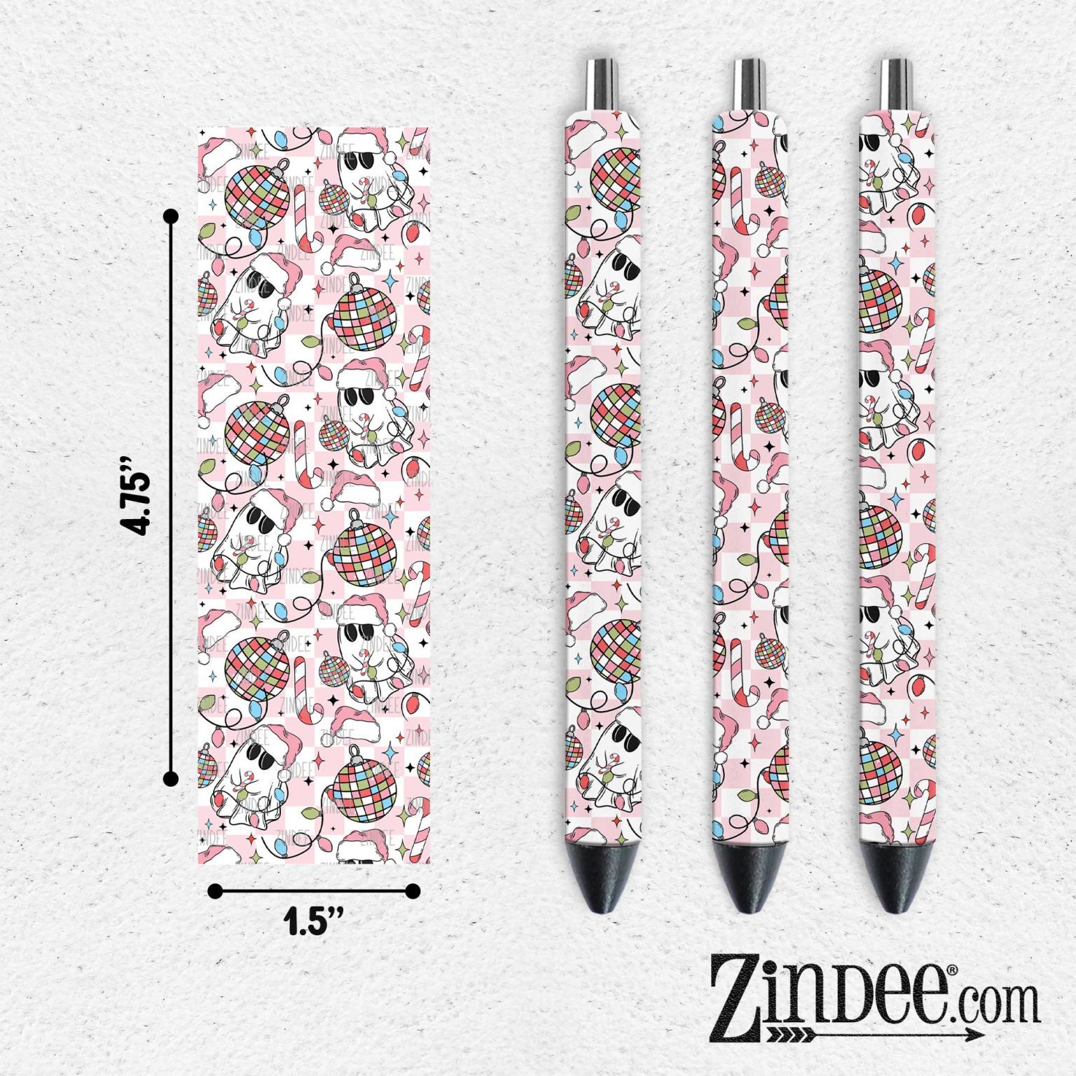 Disco Ghost VINYL Pen Wrap – Zindee