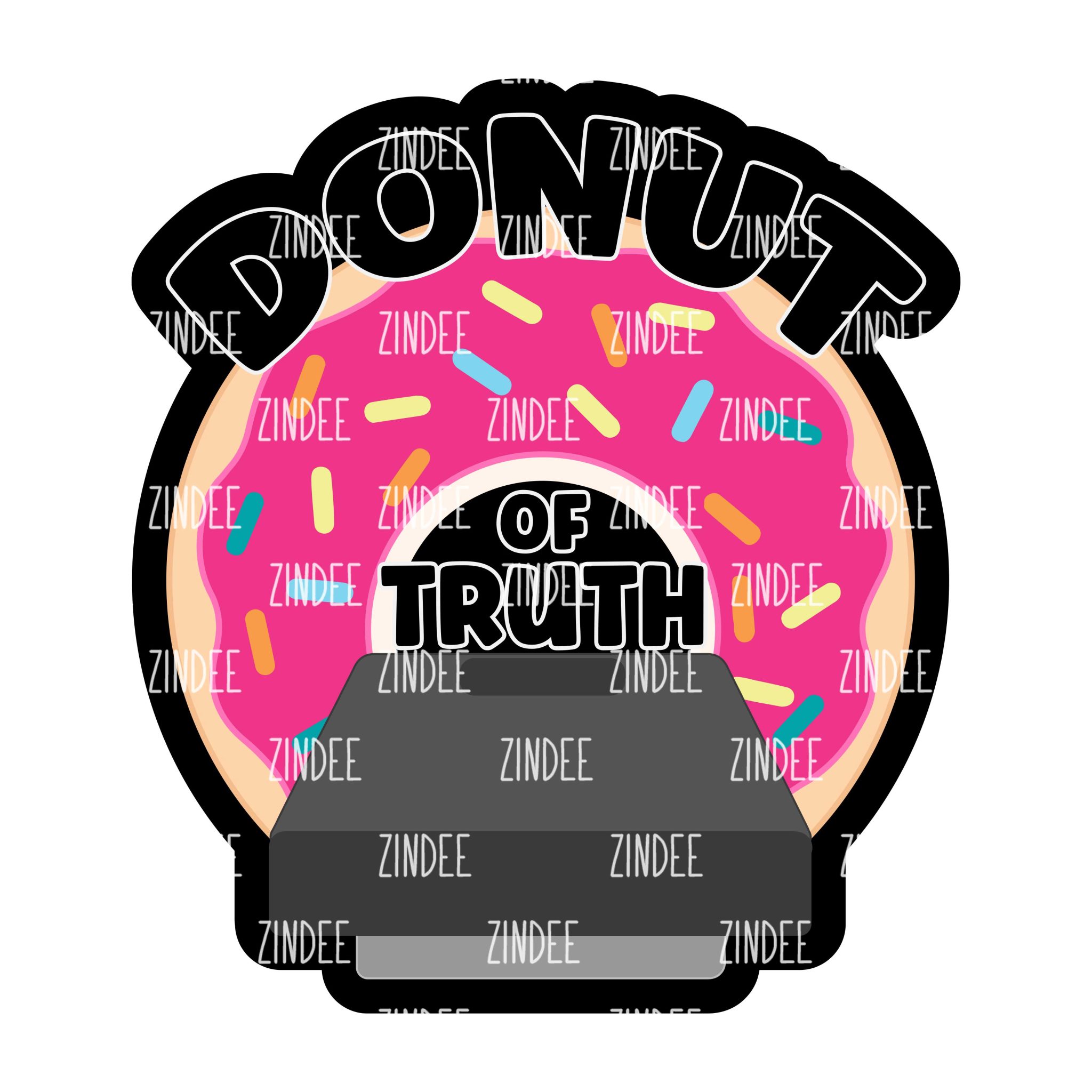 Donut of Truth – Acrylic Badge Reel Blank (2″) No Hole | Optional ...