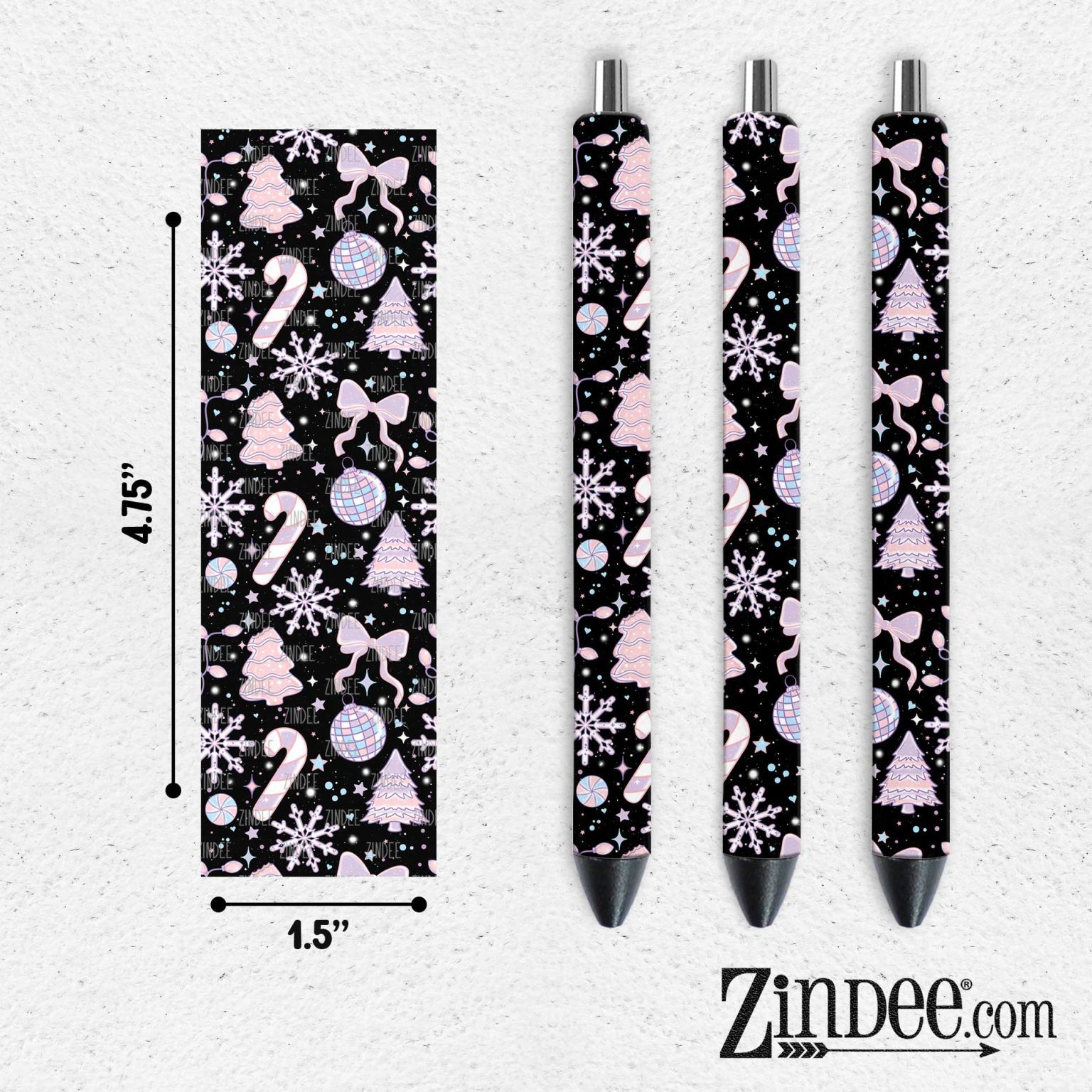 Pastel Winter VINYL Pen Wrap – Zindee