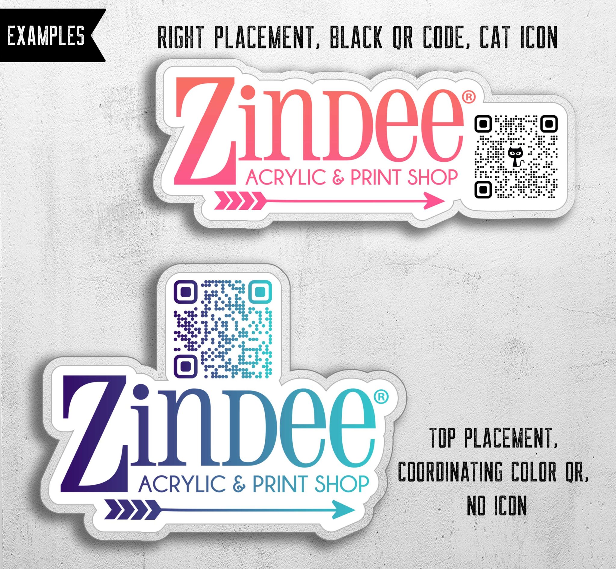 Laminated Stickers- QR Code – Zindee