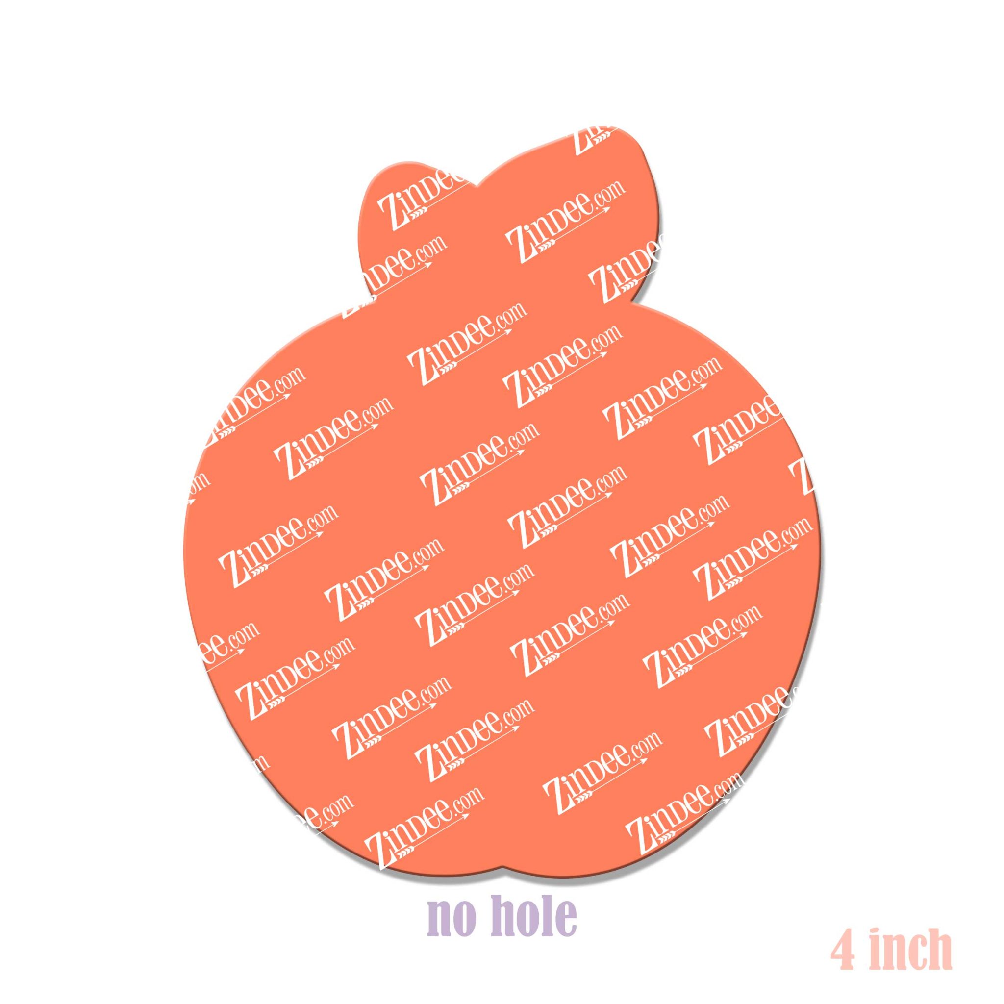 Chubby Apple 4 inch (lightweight acrylic) – Zindee