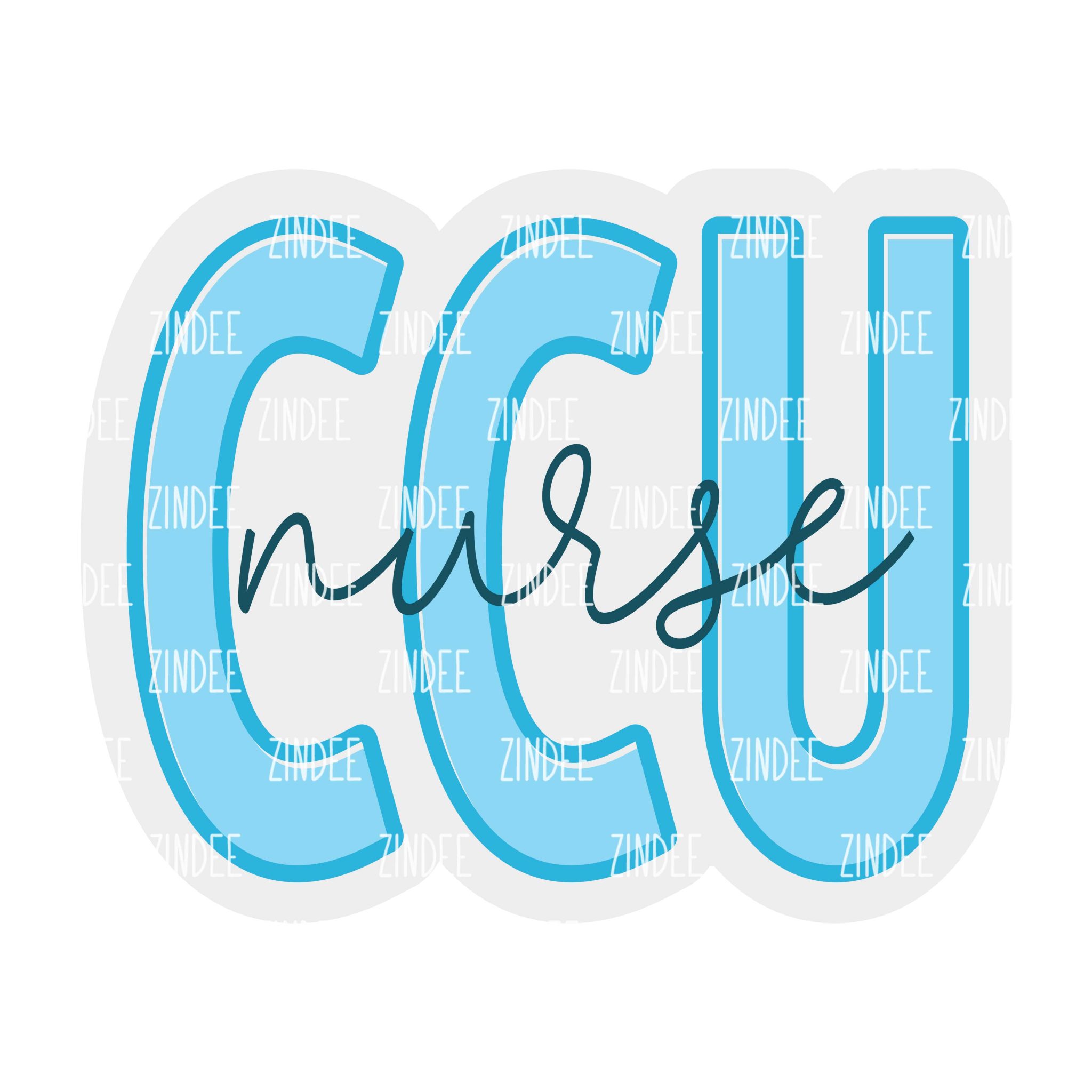 CCU Nurse – Acrylic Badge Reel Blank (2″) No Hole | Optional Sticker or ...