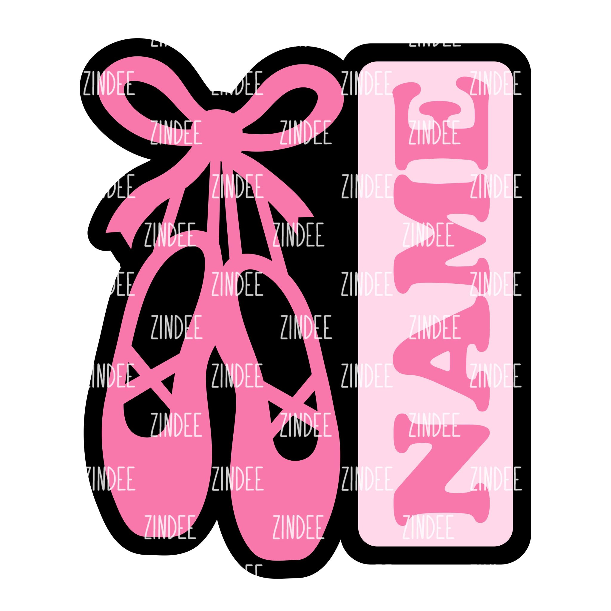 Dance Tag Acrylic Blank- Sticker- UV DTF (3 inch) – Zindee