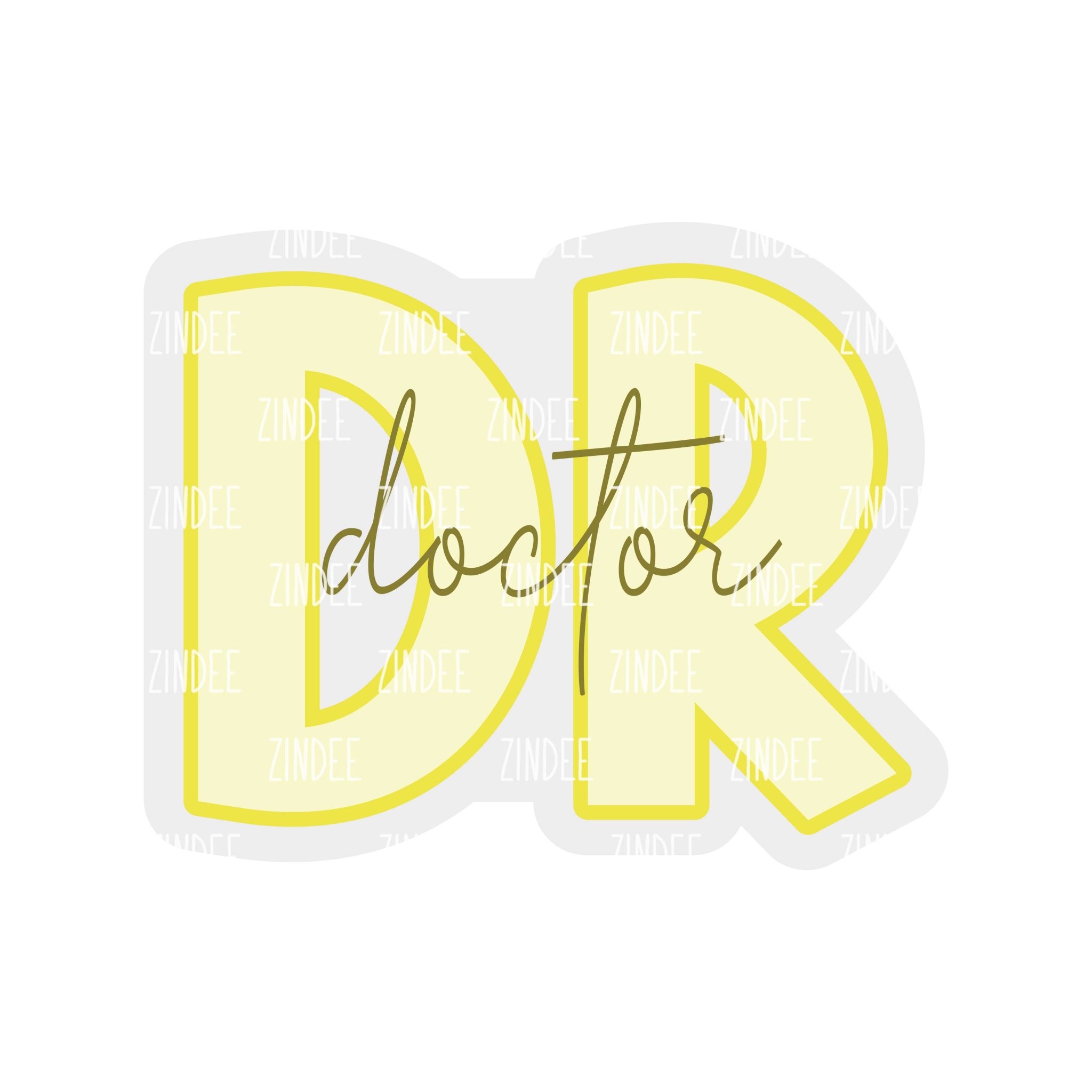 Doctor Acrylic Blank- Sticker- UV DTF (2 inch) NO HOLE – Zindee