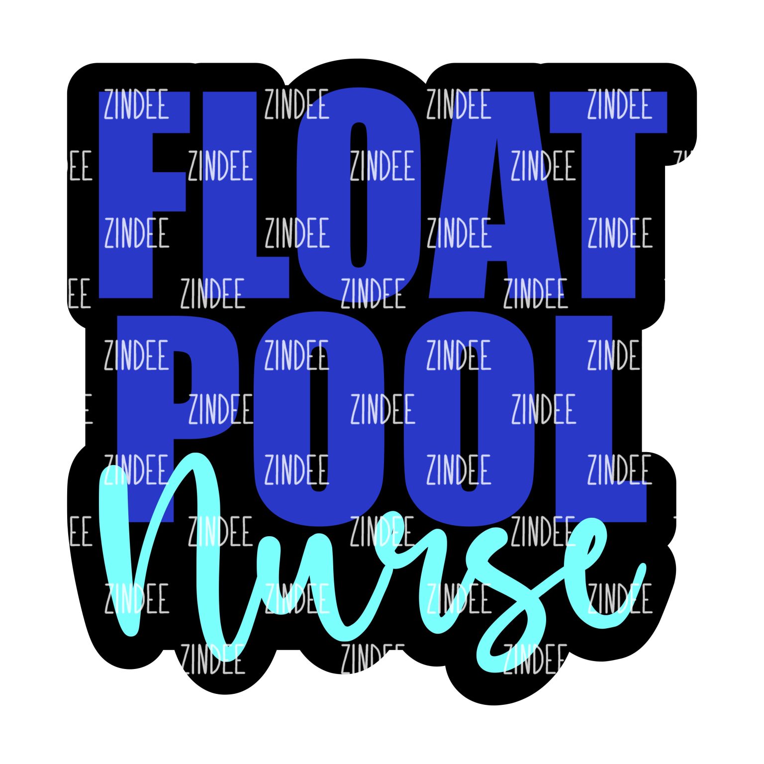 Float Pool Nurse Acrylic Blank- Sticker- UV DTF (2 inch) NO HOLE – Zindee