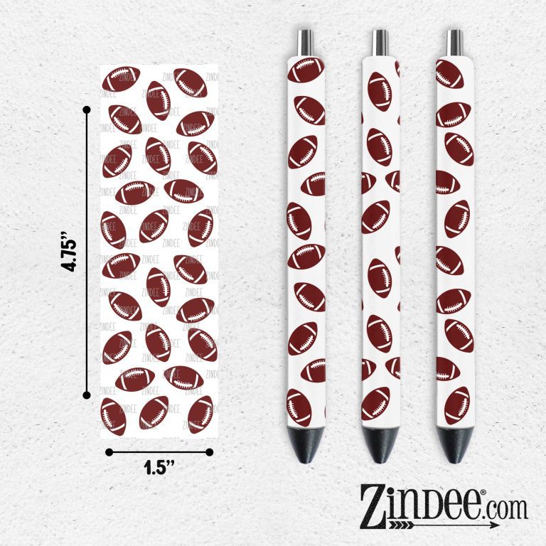 Football VINYL Pen Wrap – Zindee