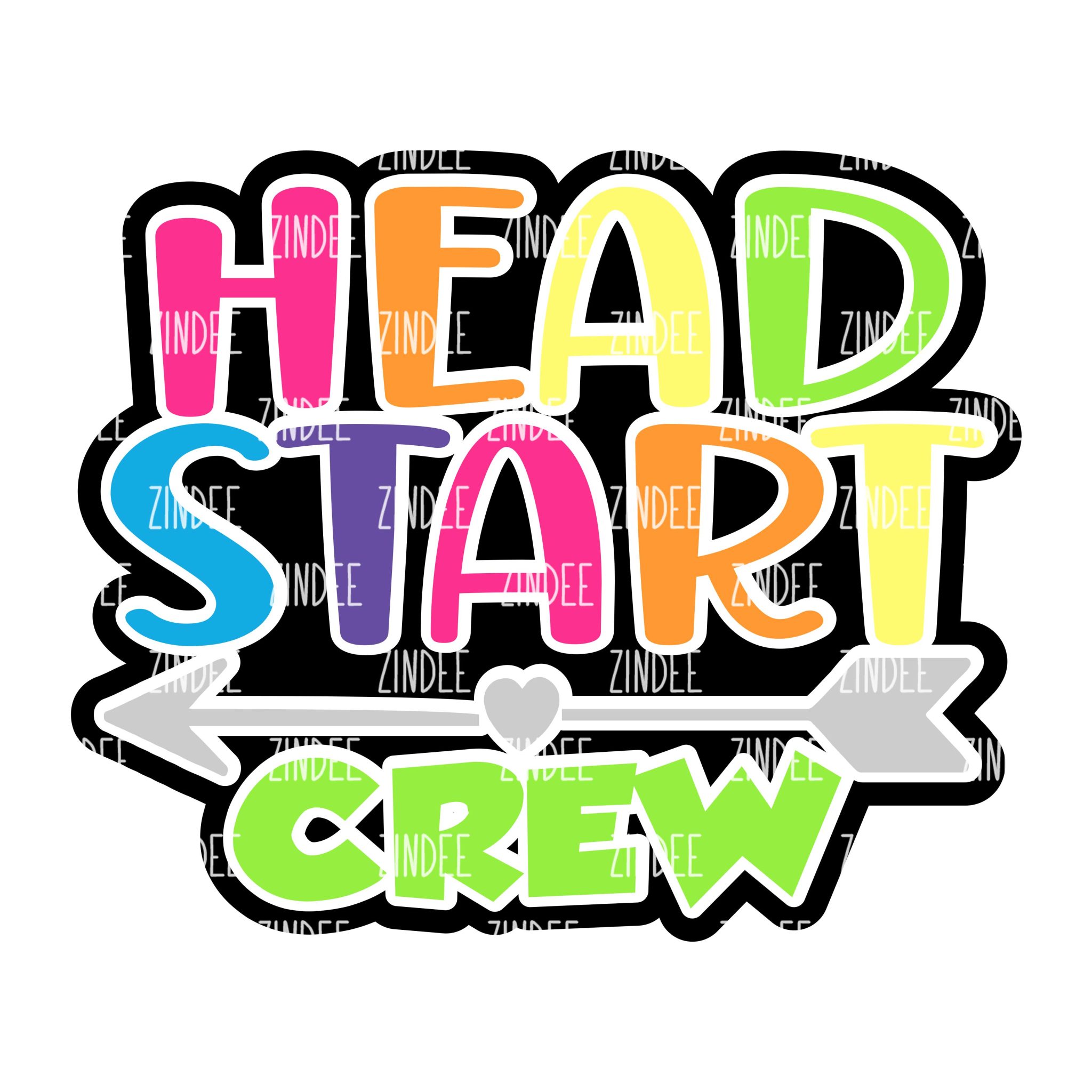 Head Start Crew Acrylic Blank- Sticker- UV DTF (2 inch) NO HOLE – Zindee