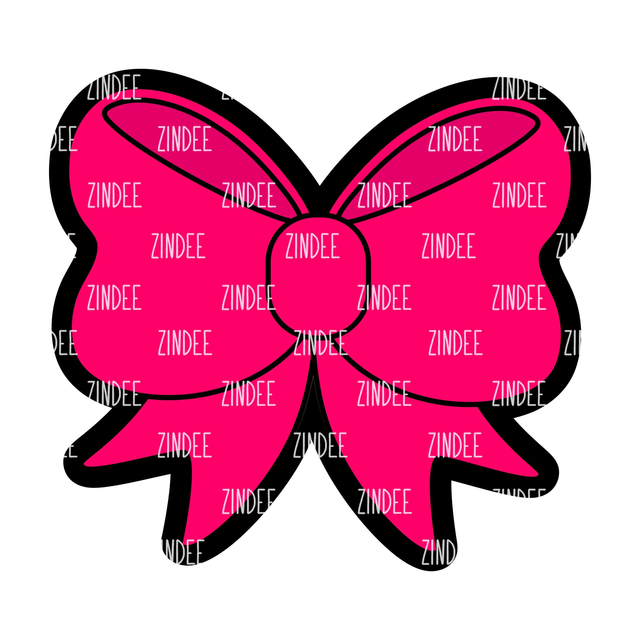 Simple Bow – Acrylic Badge Reel Blank (2″) No Hole | Optional Sticker ...