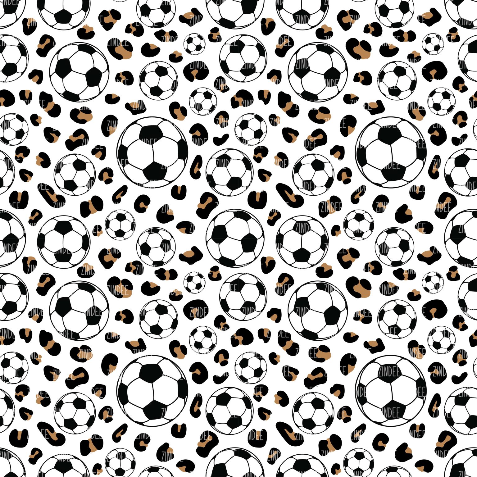 Soccer Leopard seamless (Sublimation Sheet) – Zindee