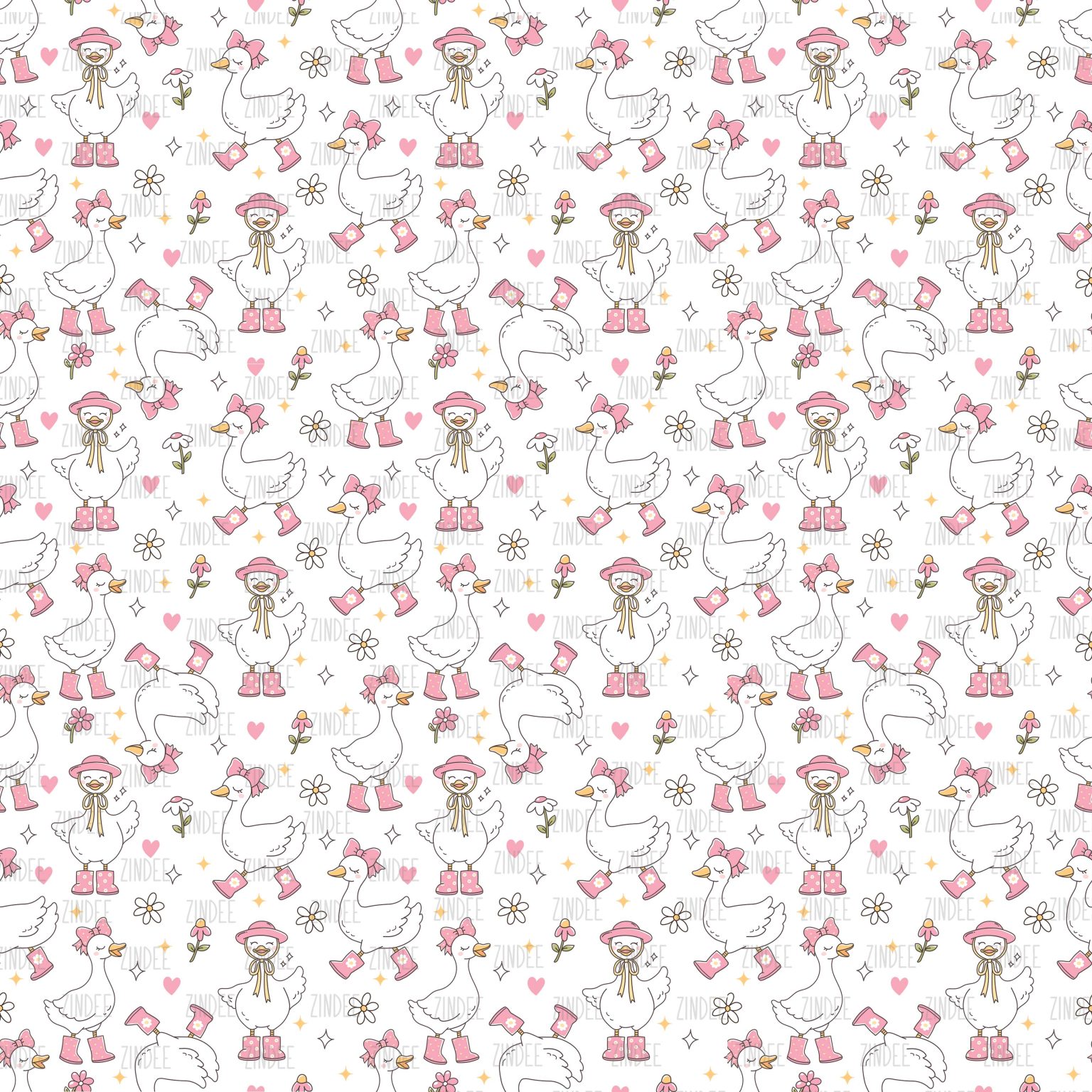 Silly Goose Pink seamless (vinyl) – Zindee