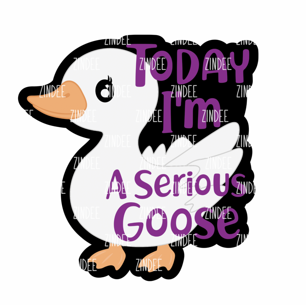Serious Goose – Acrylic Badge Reel Blank (2″) No Hole | Optional ...