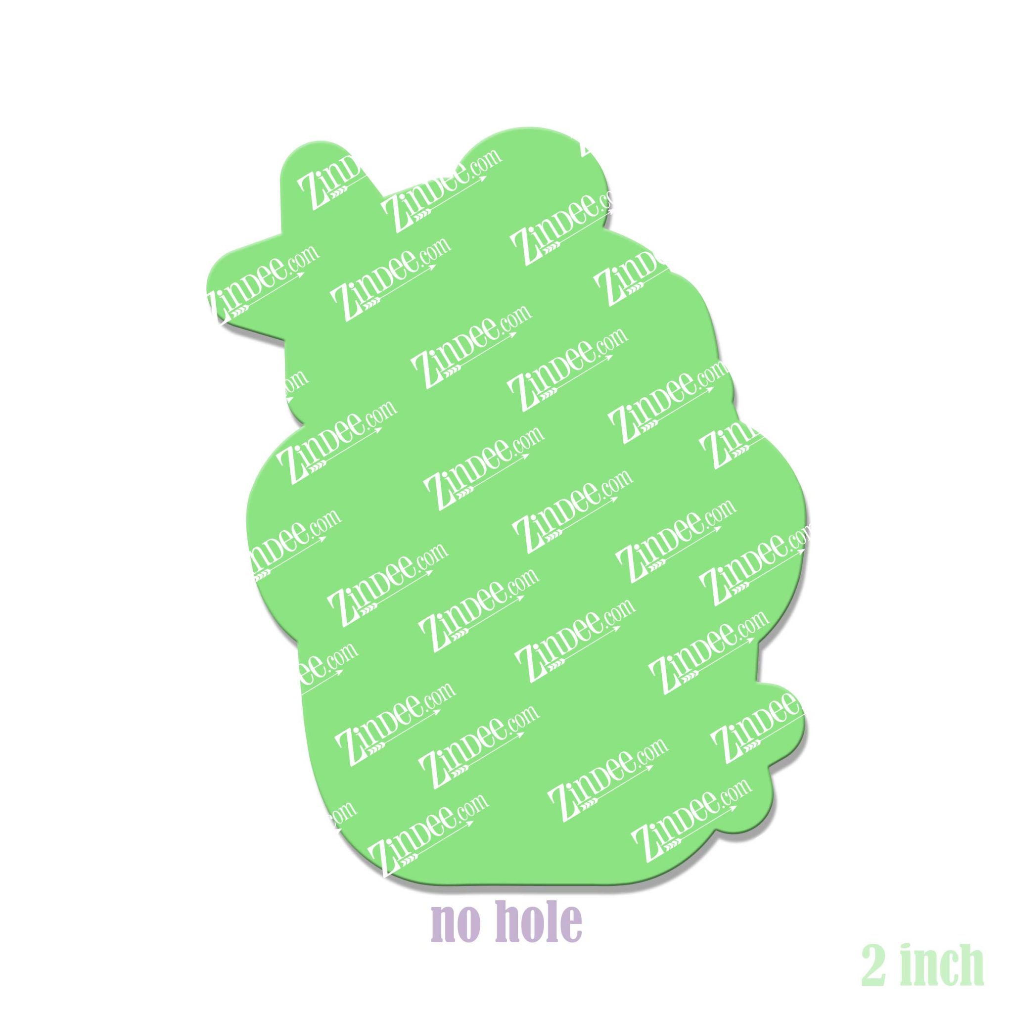 USA Bottle Acrylic Blank- Sticker- UV DTF (2 inch) NO HOLE – Zindee