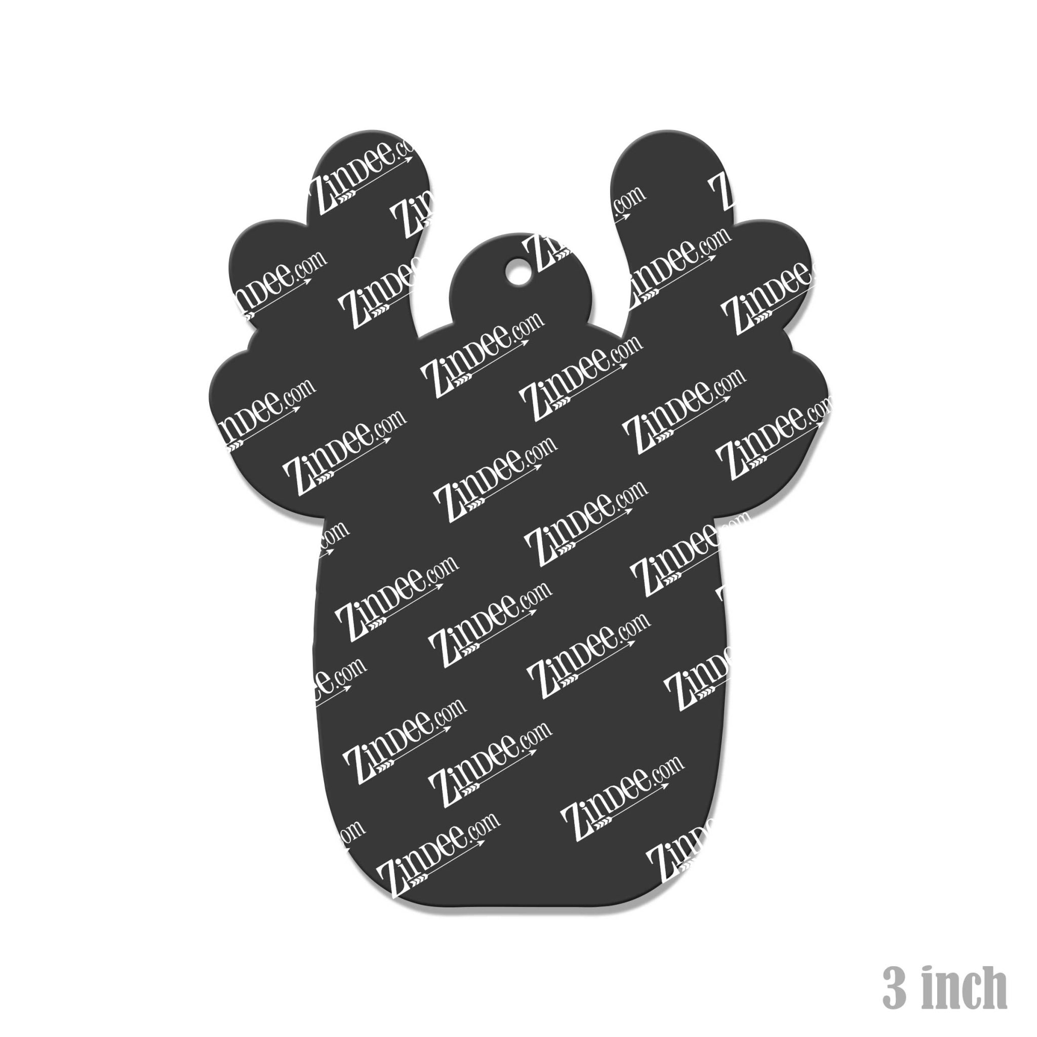 Reindeer Bottle Acrylic Blank- Sticker- UV DTF (3 inch) – Zindee