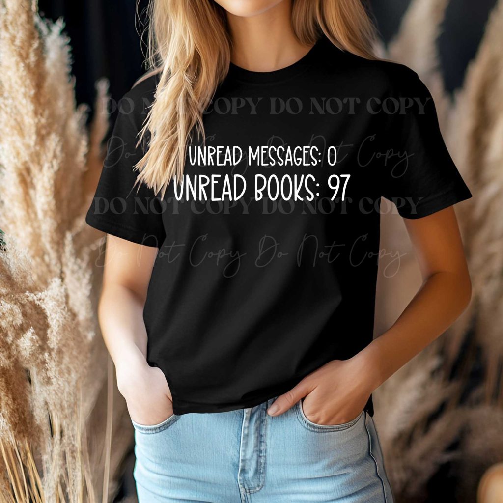 Unread Messages Unread Books DTF Transfer – Zindee