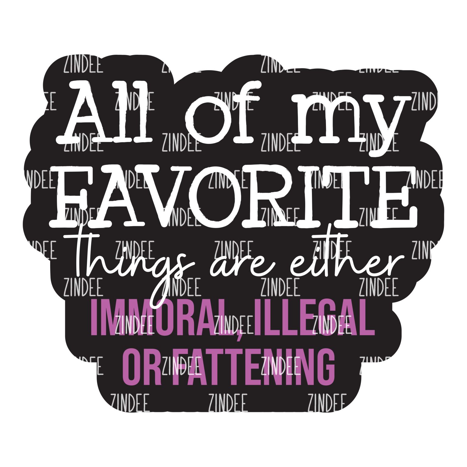 All Of My Favorite Things – Acrylic Badge Reel Blank (2″) No Hole ...