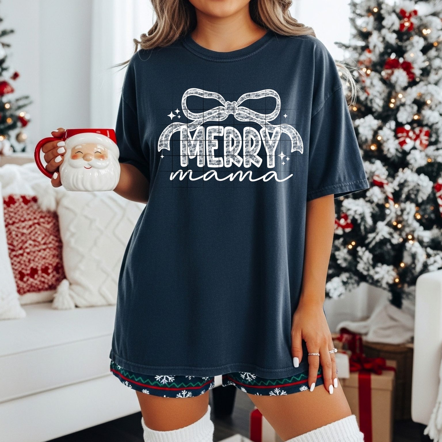 Lacy Merry Mama DTF Transfer – Zindee