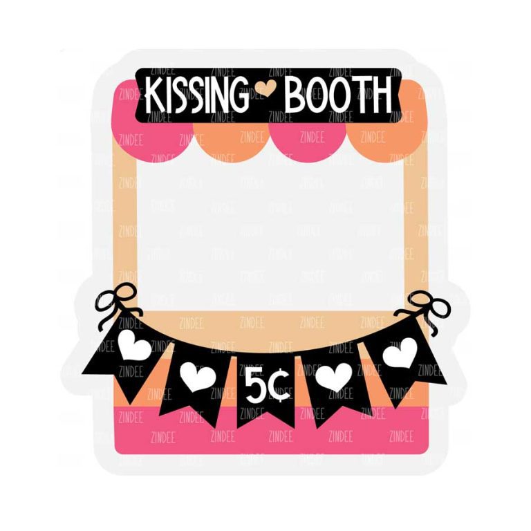 Kissing Booth – Acrylic Keychain Blank (3″) | Optional Sticker or UV ...
